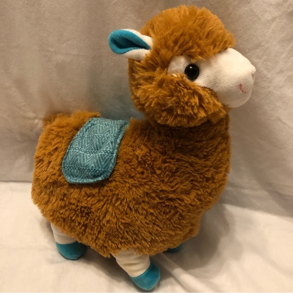 Kellytoy | Toys | Super Soft 3 In Stuffed Tan Llama With Teal Saddle ...